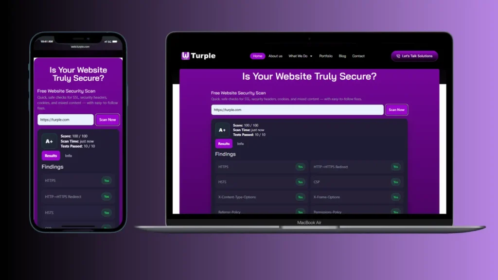 Website Security Scanner: Fix Risks Fast | Web Turple